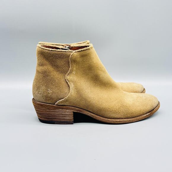 Frye | Shoes | Frye Boots Women 7 Brown Suede Carson Piping Ankle ...